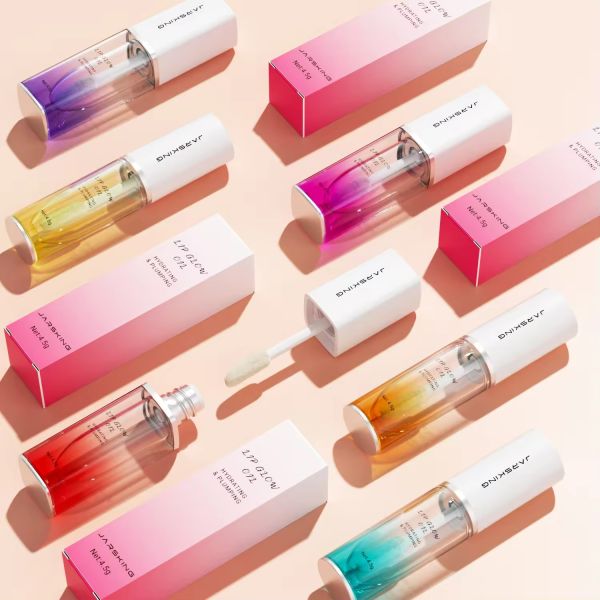Quality Eco Friendly Empty Lip Gloss Tubes Customized Design Plastic Lip Oil Containers for sale