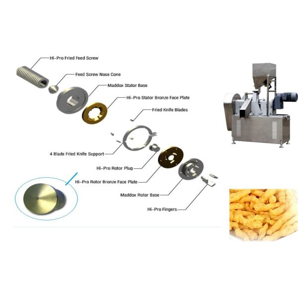 Quality Food Grade Cheetos Snack Production Line 200 -300 Kg/H for sale