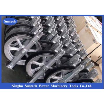 Quality Aluminum Sheaves Neoprene Lined Conductor Stringing Pulley Block for sale