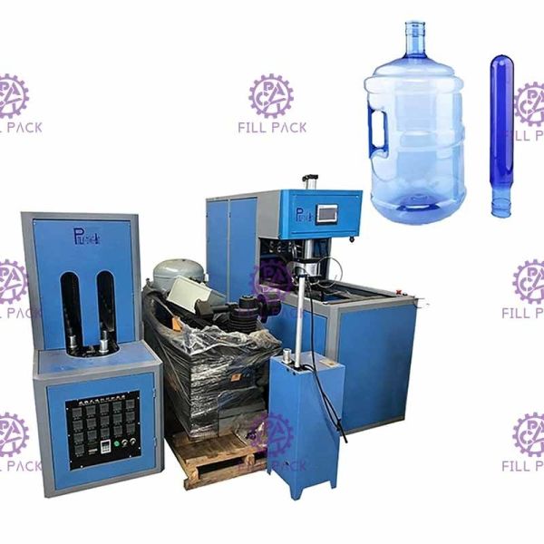 Quality 20 Liter PET Gallon Bottle Blowing Machine Compact Construction for sale