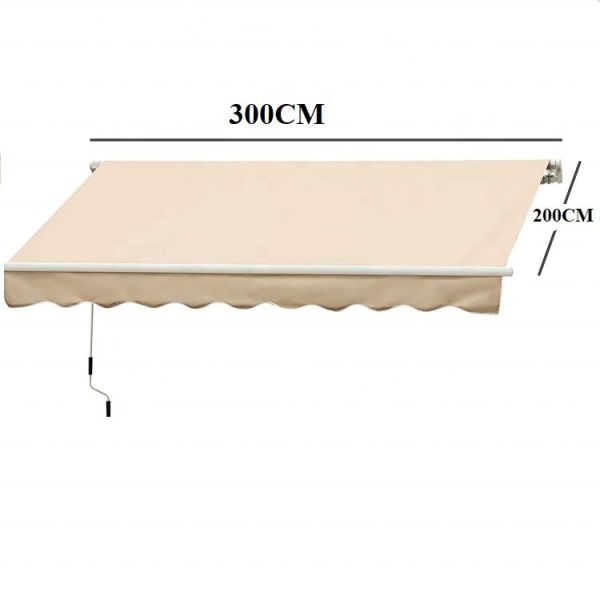 Quality Aluminum Alloy Frame Outdoor Sunshade Awning with Polyester Sail Material for sale