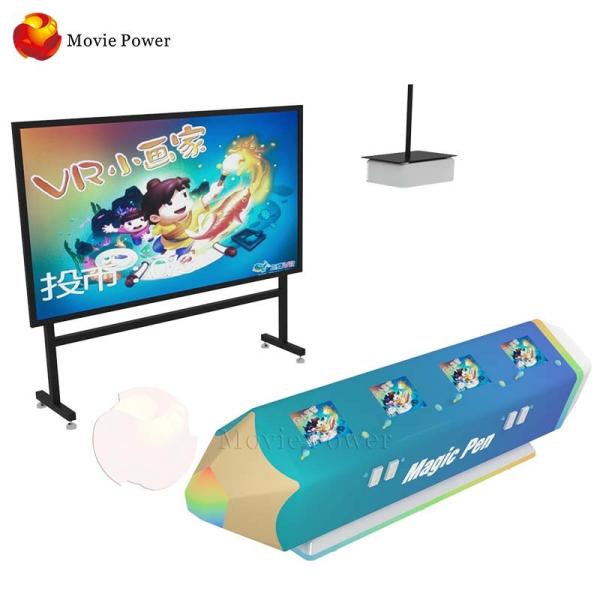 Quality Virtual Reality Spray Paint Simulator Indoor Interactive Media Wall Display for sale