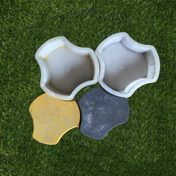 Quality Plastic Rubber Paver Mould , Interlock Concrete Cement Path Mould for sale