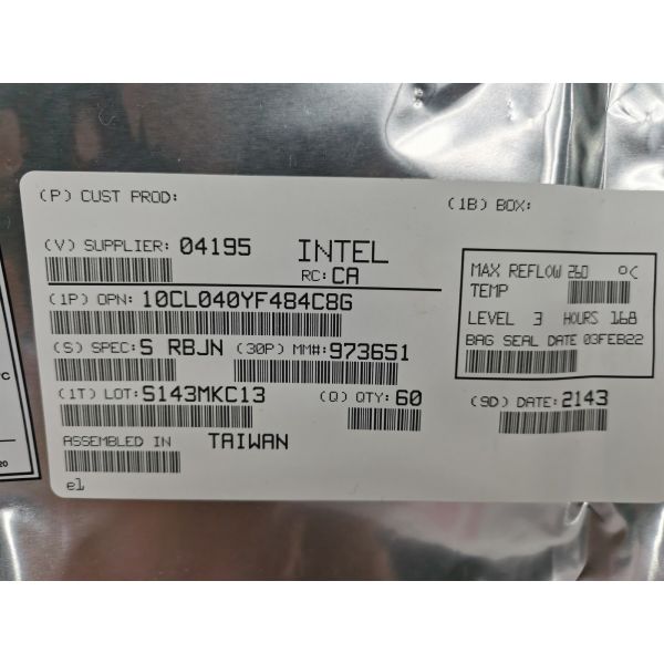 Quality 10CL040YF484C8G    Ic Integrated Circuit  FBGA-484  New And Original Genuine for sale