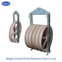 Quality 822mm Large Diameter Bundled Conductor Stringing Pulley Block for sale