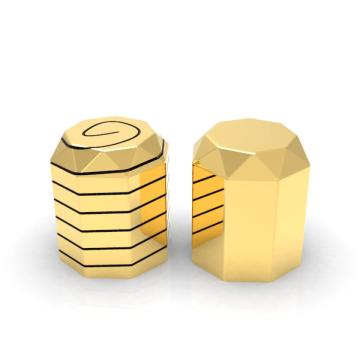 Quality Die Casting Cylindrical Zinc Alloy Perfume Bottle Cover for sale