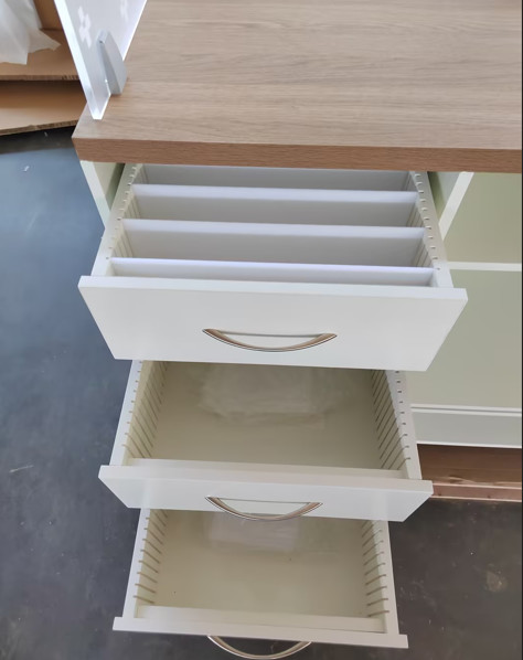 Quality Modern Office Computer Desk With 3 Fabric Drawers Study Structure for sale