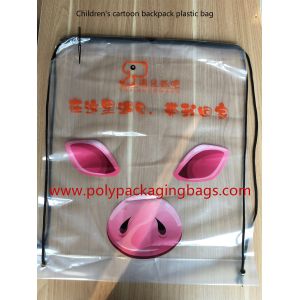 Quality Large White Transparent Plastic Bag Gift Cartoon Backpack For Promotion for sale