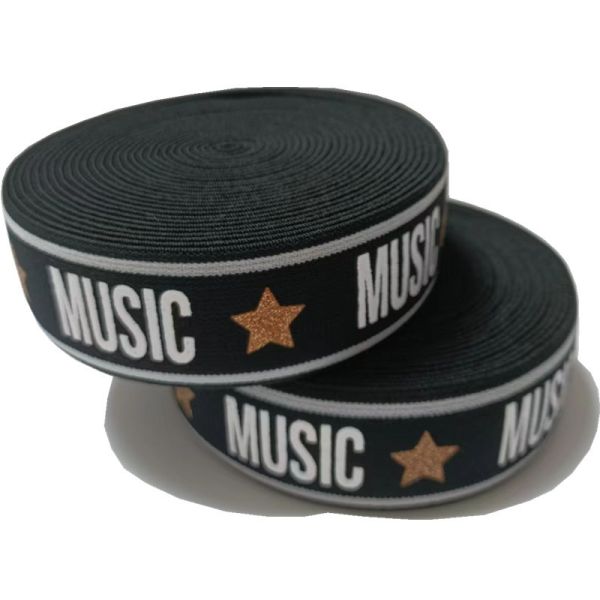 Quality 40m Roll Printed Elastic Bands 3.5cm Picot Elastic For Underwear for sale