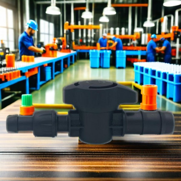 Quality Customizable Mini PE Tube Irrigation Plastic Valves for Agricultural Usage Processing for sale
