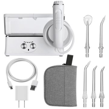 Quality 420ml Large Reservoir Portable Water Flosser Type C Rechargeable for sale