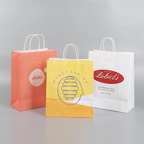 Quality Food Industrial Customized Promotion Offset Printing Paper Kraft Bag with for sale