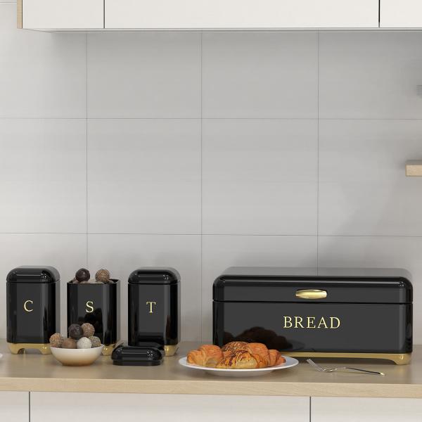 Quality Multifunction Kitchen Counter Top Bread Box Bread Tin Storage Keep Fresh for sale