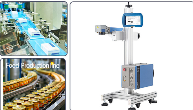 Quality 100W Flying Fiber Laser Marking Machine Anti-corrosive Hardness for sale