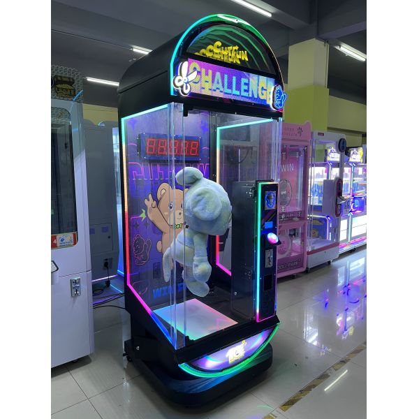 Quality Playfun Scissor Cut Prize Machine 10S Time Challenge Machine Coin Operated Big for sale