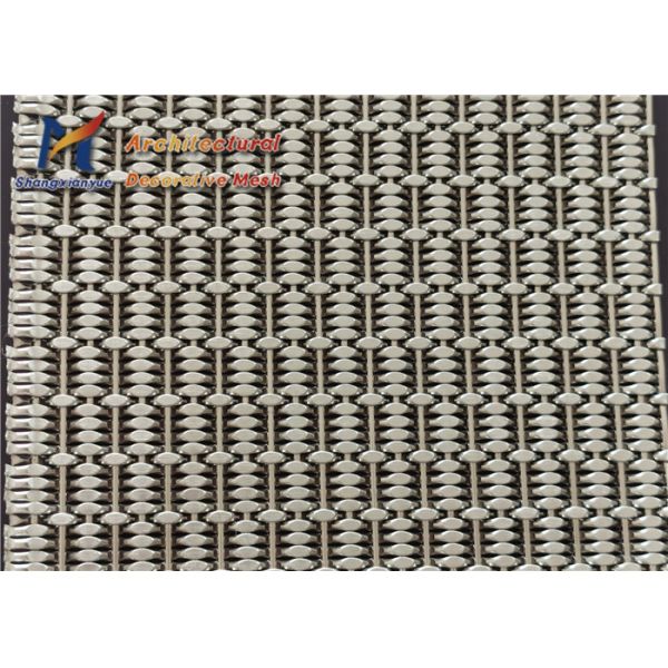 Quality 7.8mm Architectural Woven Metal Mesh Pattern Stainless Steel 316 for sale