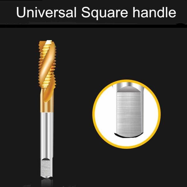 Quality M12 Titanium Coated Spiral Flute HSS Machine Taps DIN371 for sale