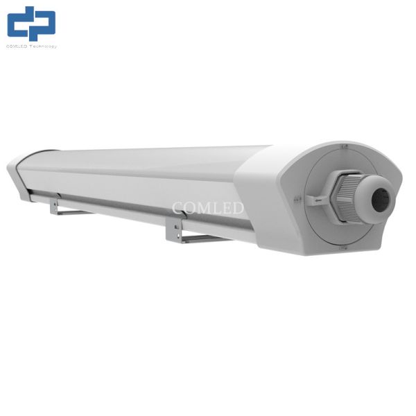 Quality 36w Vapor Proof Rating IP66 LED Linear Light Fixture With Microwave Sensor 6000K for sale