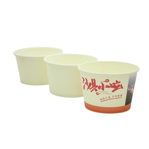Quality Compostable Paper Soup Cup Freezer Safe With PLA Lined ISO9001 for sale