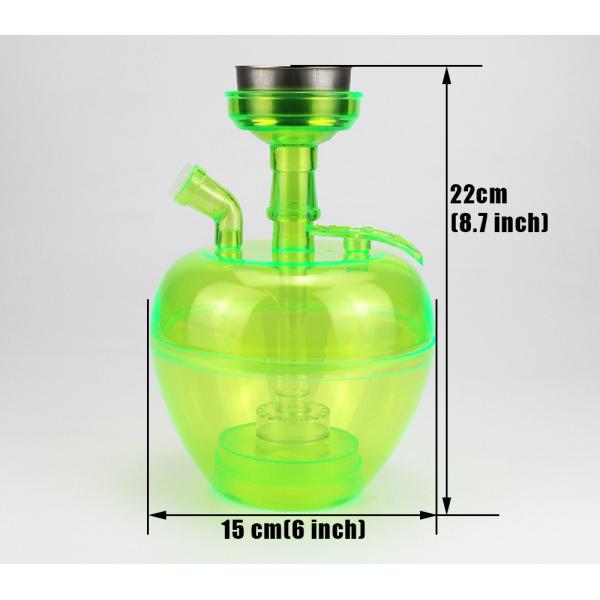 Quality Safety Colorful Acrylic Hookah Wookah Plastic Shisha Set For Advantageous Prices for sale