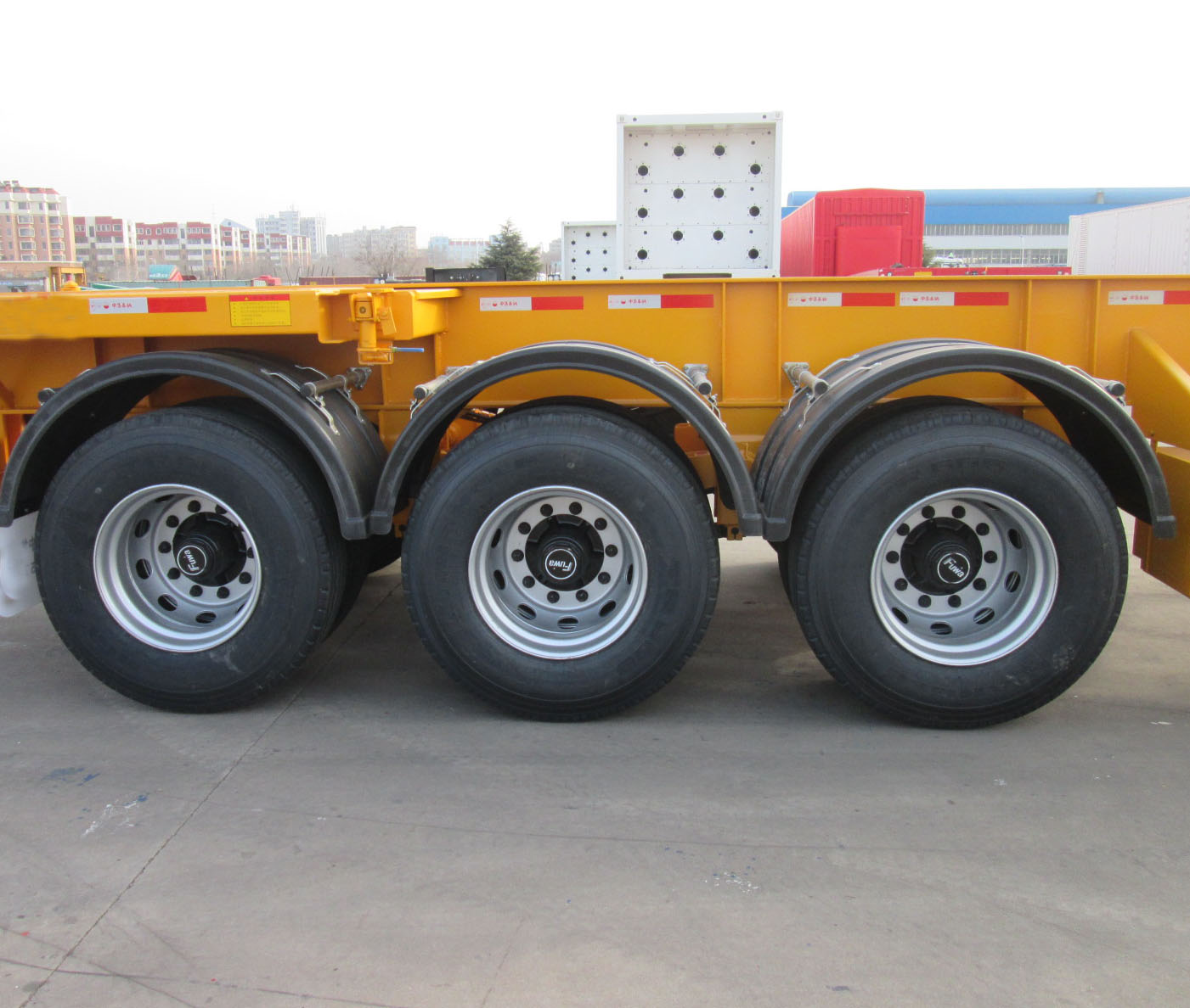 tip chassis for containers hydraulic dump trailer 45 ton - CIMC VEHICLE ...