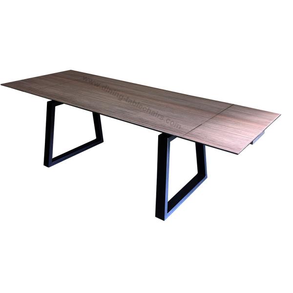 Quality HPL Laminated Modern Extension Dining Table Eco Friendly Scratch Proof for sale