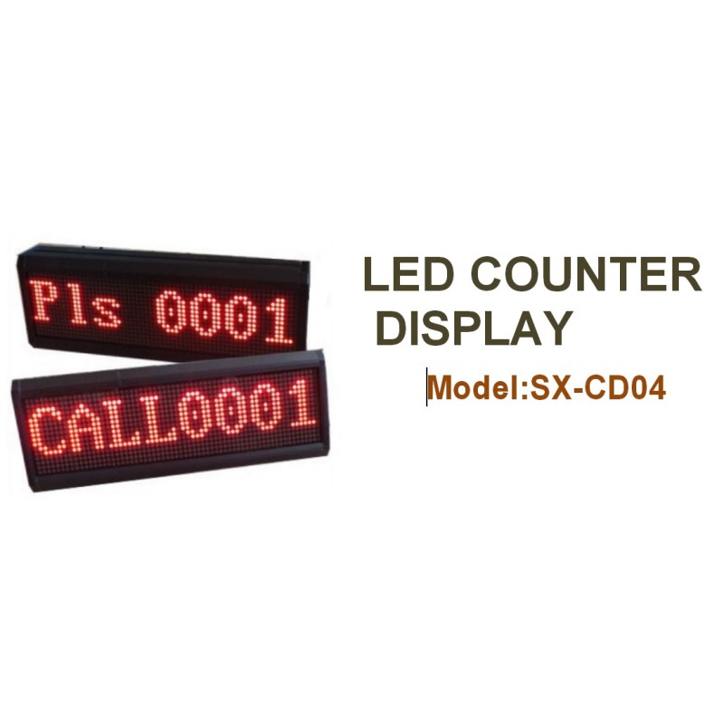 queue management system led counter display 