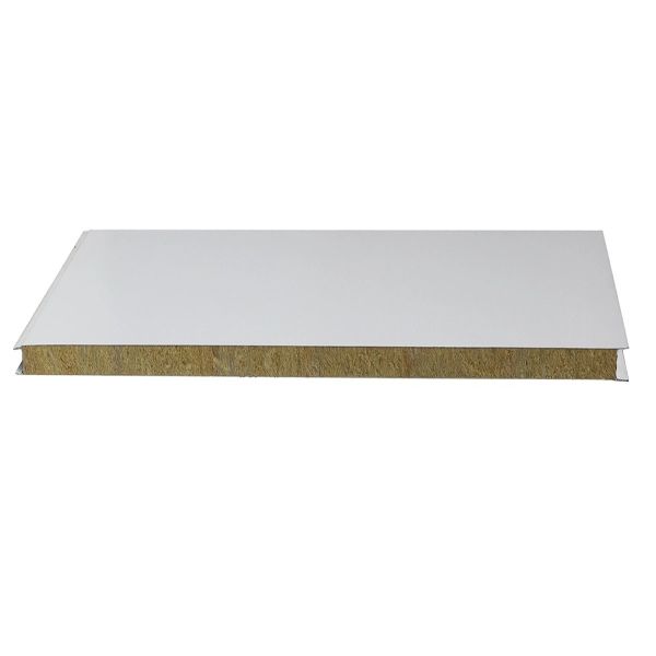 Quality Fireproof and Soundproof Structural Rock Wool Sandwich Wall Panel for Modern for sale