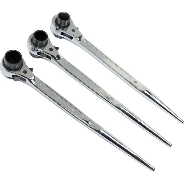 Quality 40CR Satin Construction Double Socket Ratchet Wrench for sale