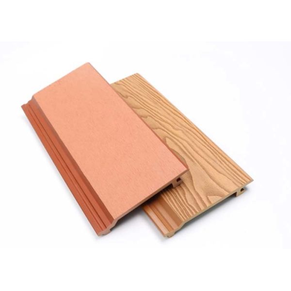 Quality Plastic Composite Garden Exterior WPC Wall Panel Waterproof WPC Fluted Wall for sale