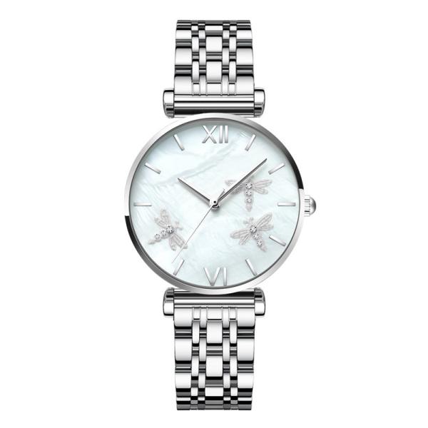 Quality 85g Women'S Stainless Steel Quartz Wrist Watch 3bar Waterproof for sale