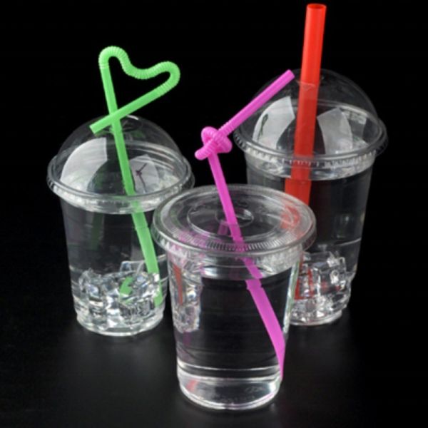 Quality Eco-friendly Disposable PET Clear Plastic Juice Cups with Lids 20oz for sale