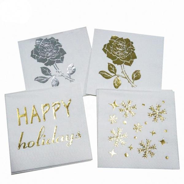 Quality Disposable Party Tissue Paper Multicolor Paper Napkin for Personal Serviettes in for sale