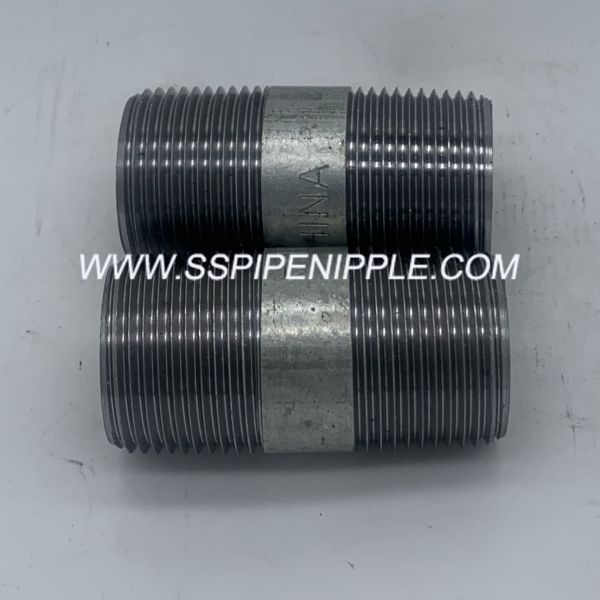 Quality Seamless Galvanized Pipe Nipple Welded  Male Threaded Pipe Nipples for sale