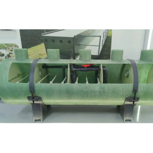 Quality Chemical Frp Grp Fiberglass Hydrochloric Acid Storage Container Tank Customized smooth for sale