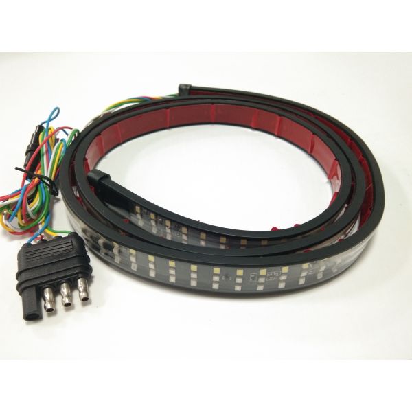 Quality Tricolor Three Row Pickup Tail Lights With 60 "150cm Turn Signal Streamer for sale