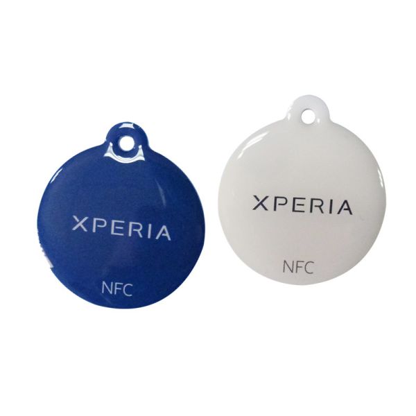 Quality Waterproof 13.56mhz Pvc Epoxy Rfid Tag Keychain for sale