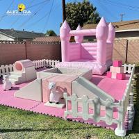 Quality Kids Soft Play Equipment Daycare Center Indoor Playground Equipment Indoor Pink for sale