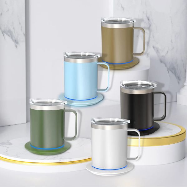 Quality Desktop Intelligent USB Self Warming Coffee Cup Travel Mug OEM for sale