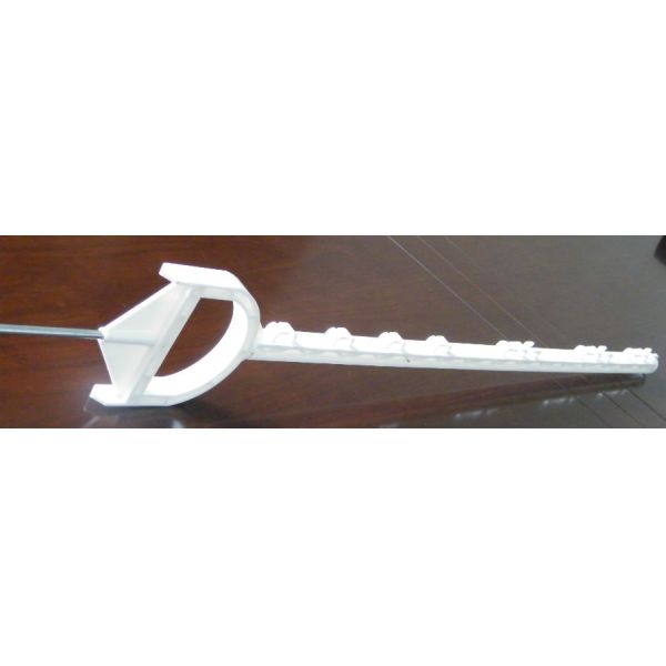 Quality PST013W 1200mm PP UV-Treated Electric Fence Posts Step-In 7-Wire 3-Tape Holder for sale