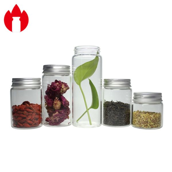 Quality 3.3 High Borosilicate Heat Resistant Glass Bottle Large Mouth Screw Vial for sale