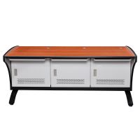 Quality Industrial Control Room Wood Surface Three Person Operating Table with Easy for sale