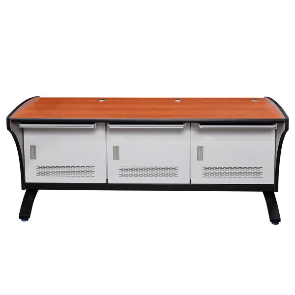 Quality Industrial Control Room Wood Surface Three Person Operating Table with Easy for sale