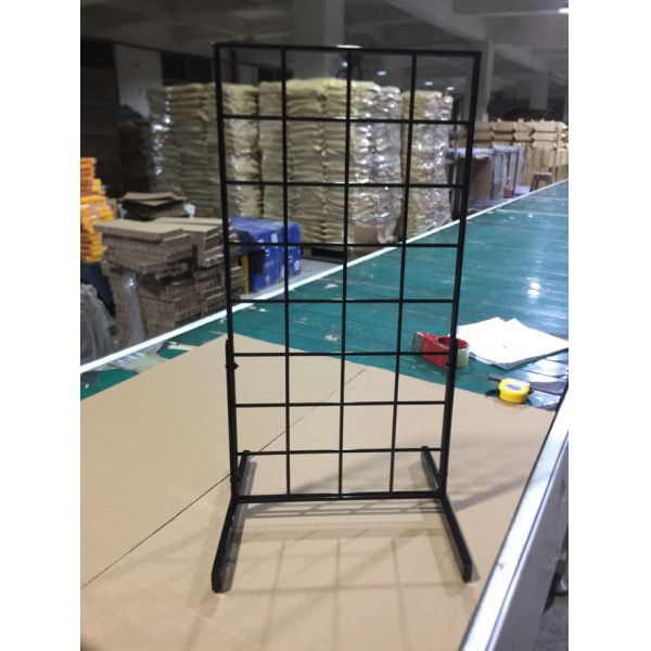 Quality Powder Coated All Double Wire Grid Display Rack For Shop 12