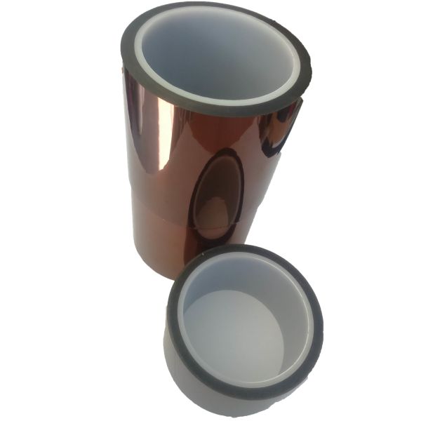 Quality Silicone Adhesion Polyimide Kapton Tape , Brown Color Pi Adhesive Tape for sale
