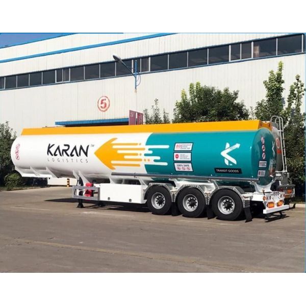 Quality 50t-70t Load Capacity 6 Wheels Aluminum Oil/Fuel Semi Trailer With Wabco Relay Valve for sale