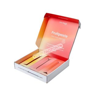 Quality Custom Sized Cardboard Boxes Beauty Product Shipping Boxes With Paper Tray for sale