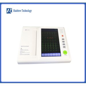 Quality Touch Operation Medical ECG Machine Hidden Handle Built In Thermal Printer for sale
