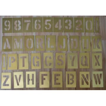 Quality Custom Adjustable Brass Interlocking Stencil Letter And Figure for sale