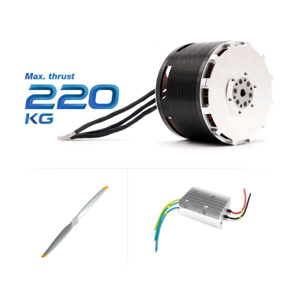 Quality 240150 BLDC Heavy Lift Drone Motor 220KG Thrust 15KW for sale